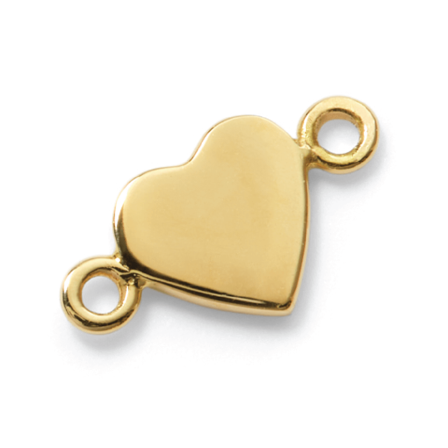 Heart Connector, 14k Solid Yellow Gold – Permanent Jewelry Solutions