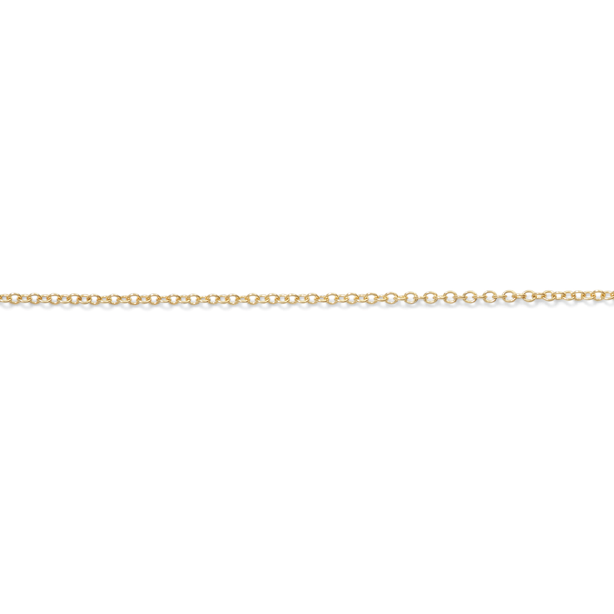 Cable Chain, 14k Solid Yellow Gold by the Inch – Permanent Jewelry ...